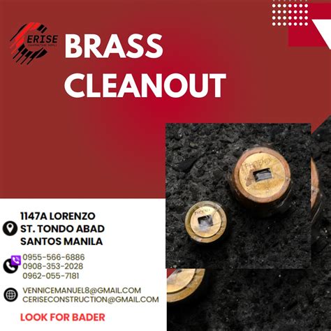 Brass Cleanout Commercial And Industrial Construction And Building Materials On Carousell