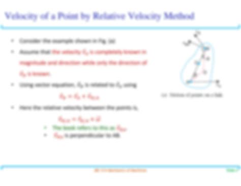 SOLUTION Topic Velocity Analysis Relative Velocity Method Studypool