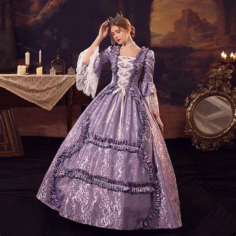 Vintage Princess Colonial Period Maxi Dress Normal Juliet Sleeve