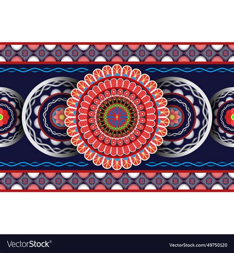 Geometric Mandala Pattern Royalty Free Vector Image