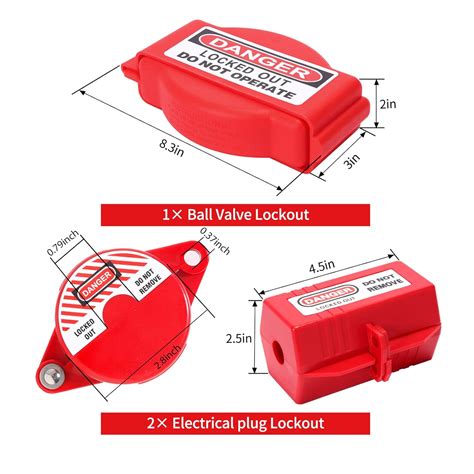 Lockout Tagout Kit Loto Hasp Lockout Steel Cable Lockout Plug Lock Out
