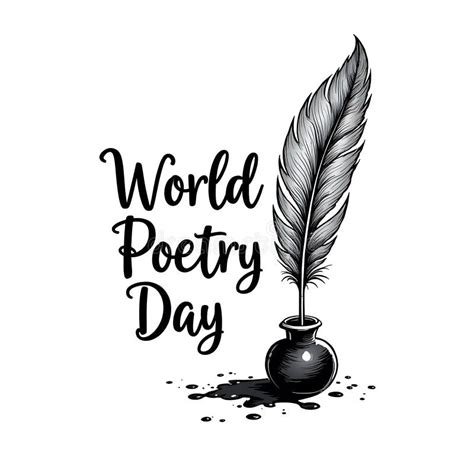 Exposi O De Pena Art Stica Para Aprecia O Da Poesia Ilustra O Stock Ilustra O De Poemas