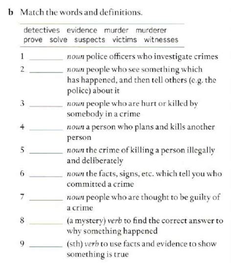 Crime Online Exercise For Live Worksheets