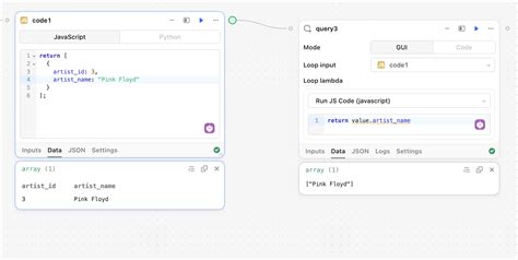 can t use {{ value }} in a loop to reference a value in a previous query 💬 workflows retool