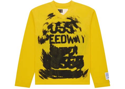 Sp5der Speedway Longsleeve Yellow Fw25 Us