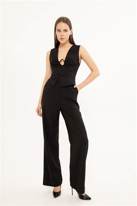 Комплект "Жилет с монокостью и брюки прямые" - 2mimor