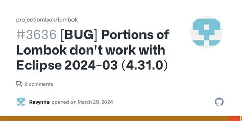 Bug Portions Of Lombok Dont Work With Eclipse 2024 03 4310
