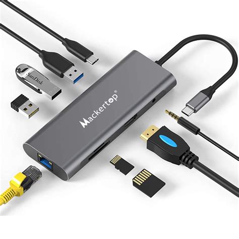 Mackertop USB C Hub Adapter Compatibel Voor Alle C Grandado