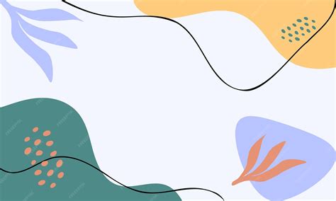 Premium Vector Modern Minimalist Hand Drawn Abstract Simple Vector Background With Wavy Lines