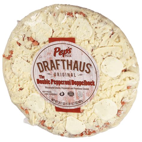 Peps Drafthaus Original The Double Pepperoni Doppelbock Pizza 297 Oz