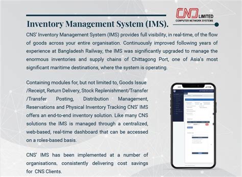 Inventorymanagement System Ims Supplychainmanagement Solution