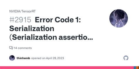 Error Code 1 Serialization Serialization Assertion Plan Headermagictag Rtkplanmagic