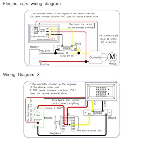 DROK Digital Voltage Current Tester Voltmeter Ammeter Multimeter DC V A Volt In
