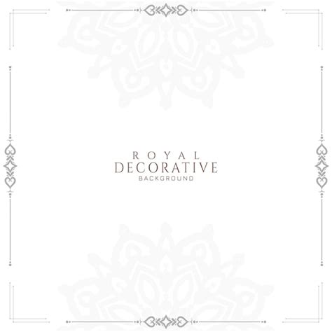White Color Classic Beautiful Frame Background Vector Free Vector