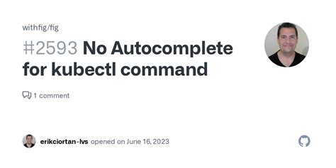 No Autocomplete For Kubectl Command Issue 2593 Withfig Fig GitHub