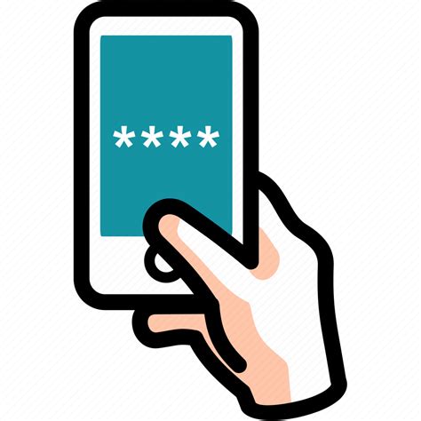 Identity Lock Passcode Password Pin Protected Secure Icon