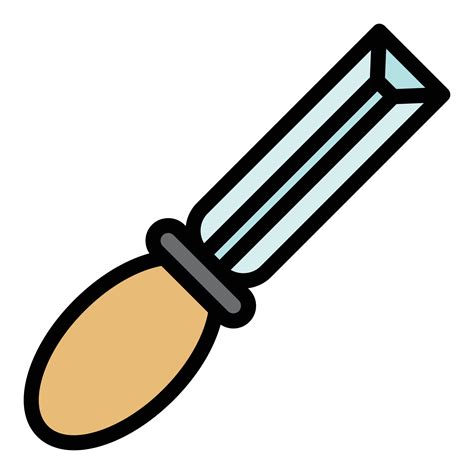 Carpenter Chisel Icon Color Outline Vector 15888270 Vector Art At Vecteezy