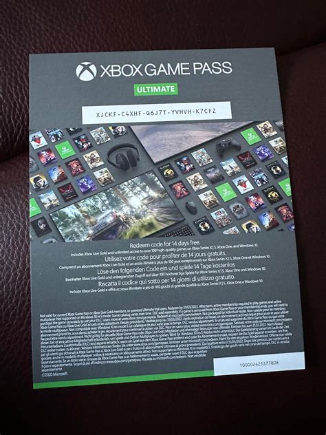 Game Pass Ultimate Codes R Xbox