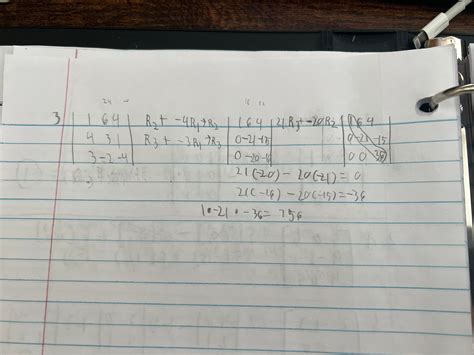 Linear Algebra I Need To Find The Determinate Using Row Operations I