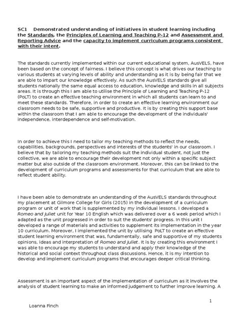 Response To Key Selection Criteria Pdf Educational Assessment