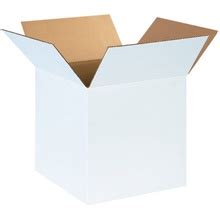 14 X 14 X 14 White Corrugated Boxes East Coast Packaging Llc