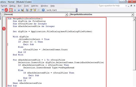 2 Ways To Quickly Merge Multiple Word Documents Into One Via Vba