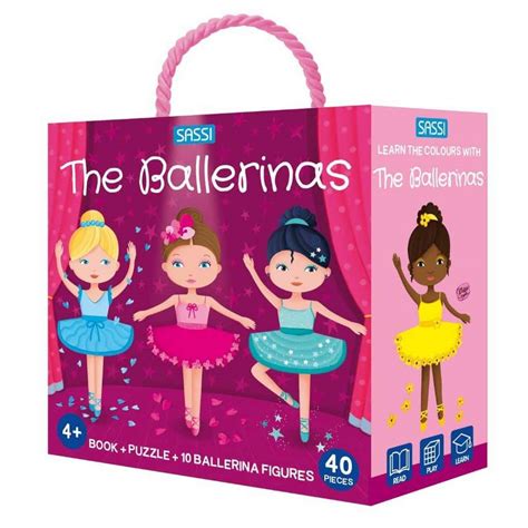 Sassi® 3d Puzzle And Book Set Learn Colours Ballerina 40 Pcs