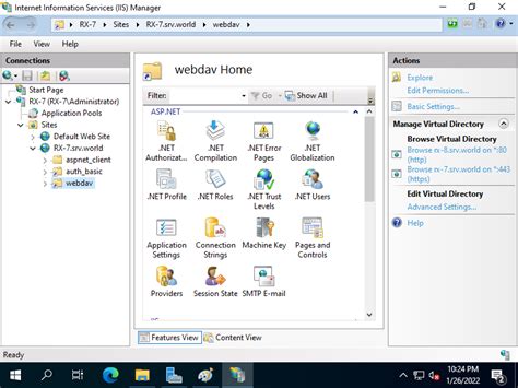 Windows Server IIS WebDAV Setting Server World