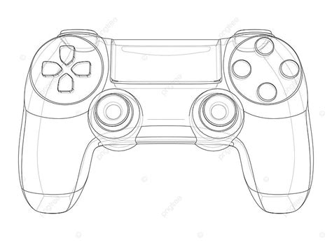 Gamepad Or Joystick Vector Technology Object Drawing Vector Technology