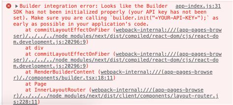 Nextjs Builder Integration Error Technical Questions Forum