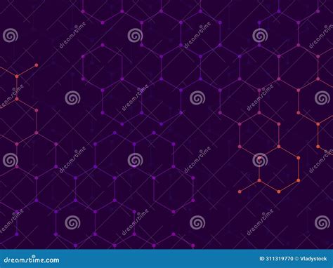Hexagonal Molecules Background Molecular Structure Of Dna Stock Illustration Illustration Of