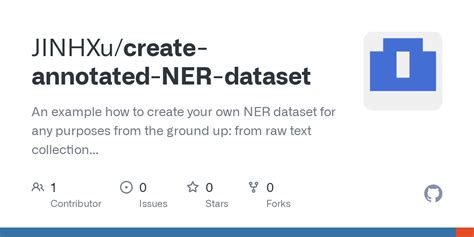 Github Jinhxucreate Annotated Ner Dataset An Example How To Create