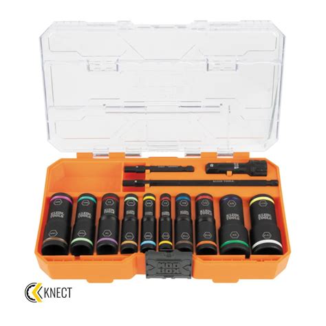 Lowest Price Klein Tools 65239 Flip Impact Socket Set Sae And Metric 13 Pc Pull Cheap