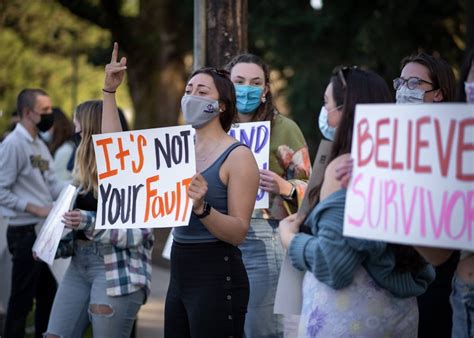 Student Demonstration Shows Support For Sexual Assault Survivors The