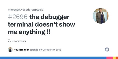 The Debugger Terminal Doesnt Show Me Anything · Issue 2696