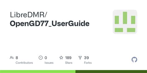 OpenGD77 UserGuide OpenGD77 User Guide Md At Master LibreDMR OpenGD77