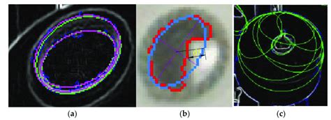 A Fit Points Into Ellipse B Di Is Fitting Error C Fitting