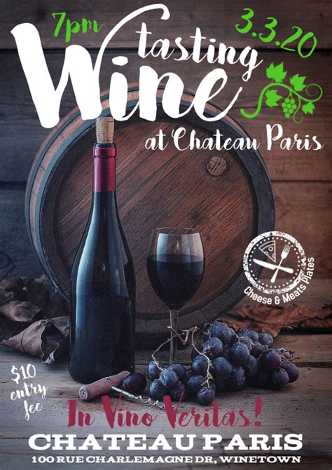 Wine Tasting Poster Template Postermywall