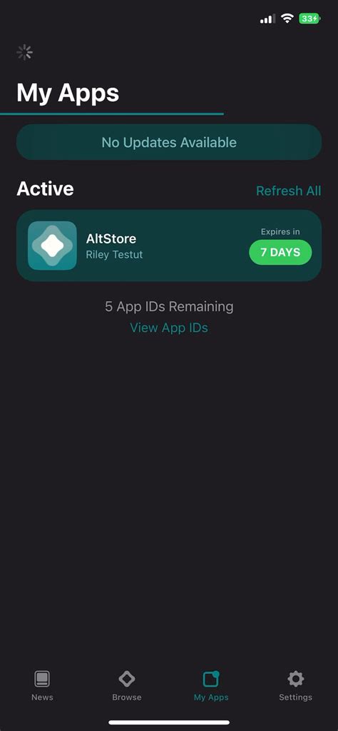 Super Weird Bug While Installing An App Installing Itself Hangs And Altstore Is No Longer