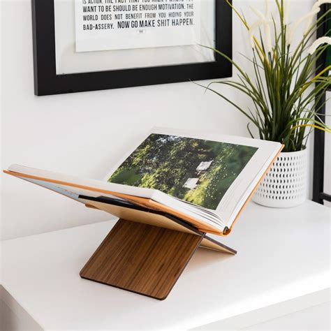 Custom Wood Book Display Stand Corporate Ts Clove And Twine