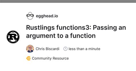 Rustlings Functions3 Passing An Argument To A Function