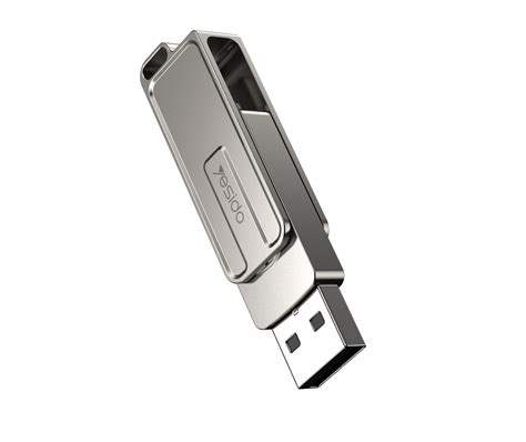 Fl16 Metal Rotating 8gb 16gb 32gb 64gb 128gb 2 In 1 Dual Use Adapter Memory Stick Usb Flash