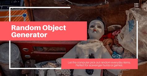 Random Object Generator Generators List