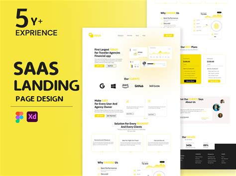 Figma Saas Landing Page Agency Landing Page Homepage UX And UI Design Upwork