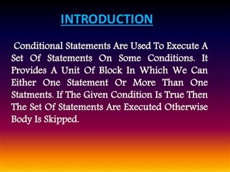 Conditional Statement In C Language
