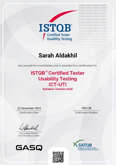 Sarah Aldakhil On Linkedin Istqb Usabilitytest Ct Ut 12 Comments