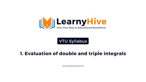 1 Evaluation Of Double And Triple Integrals Learnyhive