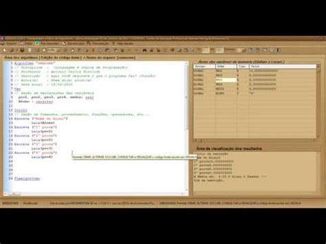 Treinando Algoritmos Com Visualg 3 0 Descomplicado YouTube