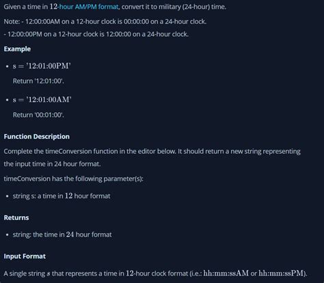 Hackerrank Week1 Time Conversion