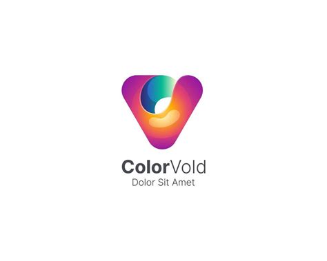 Colorful Letter V Logo Template 66865216 Vector Art At Vecteezy